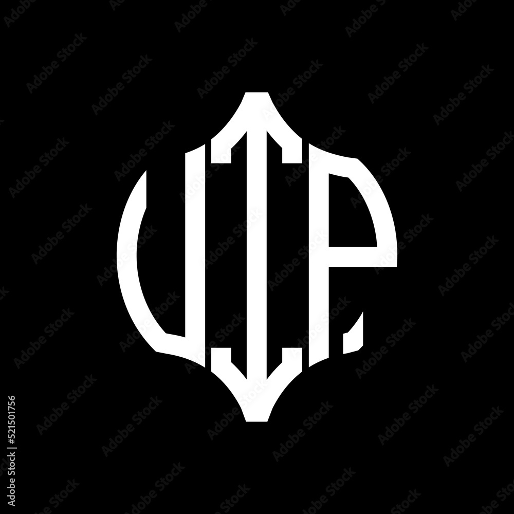 VIP letter logo. VIP best black background vector image. VIP Monogram ...