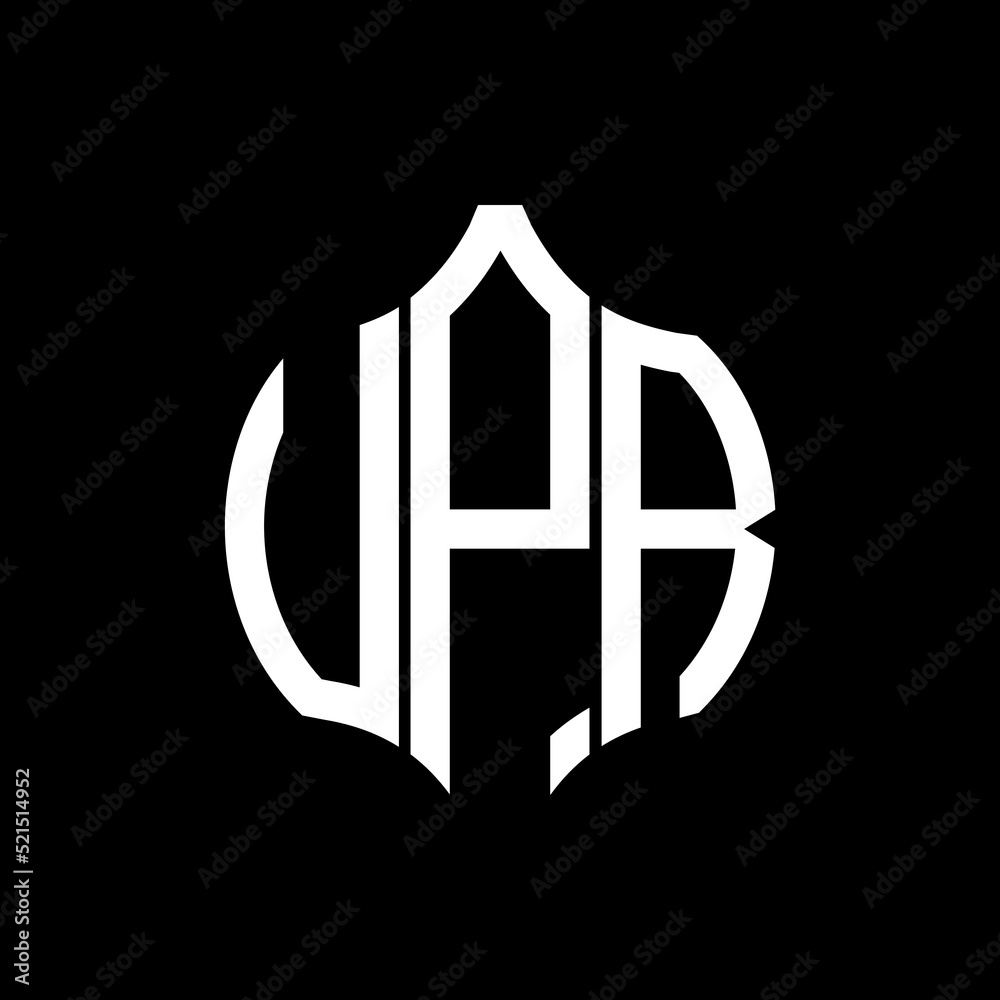 VPR letter logo. VPR best black background vector image. VPR Monogram ...
