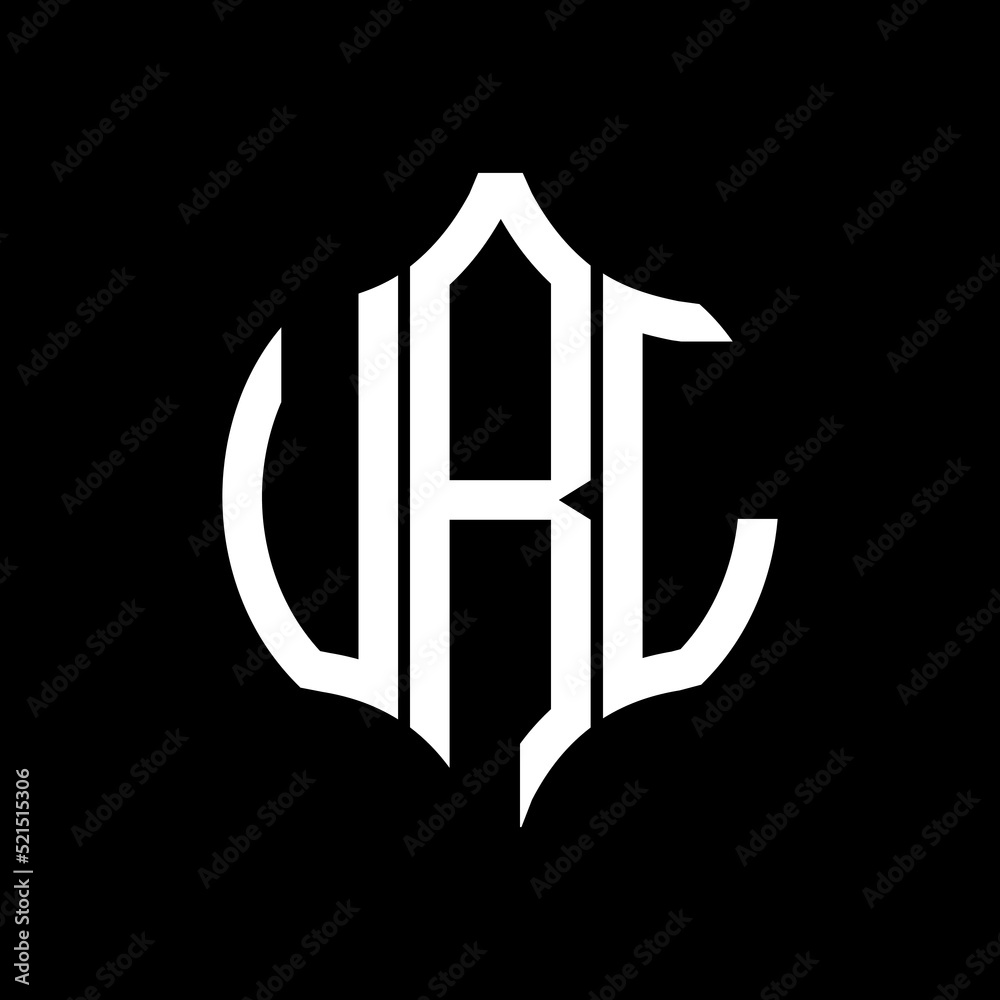 VRL letter logo. VRL best black background vector image. VRL Monogram ...