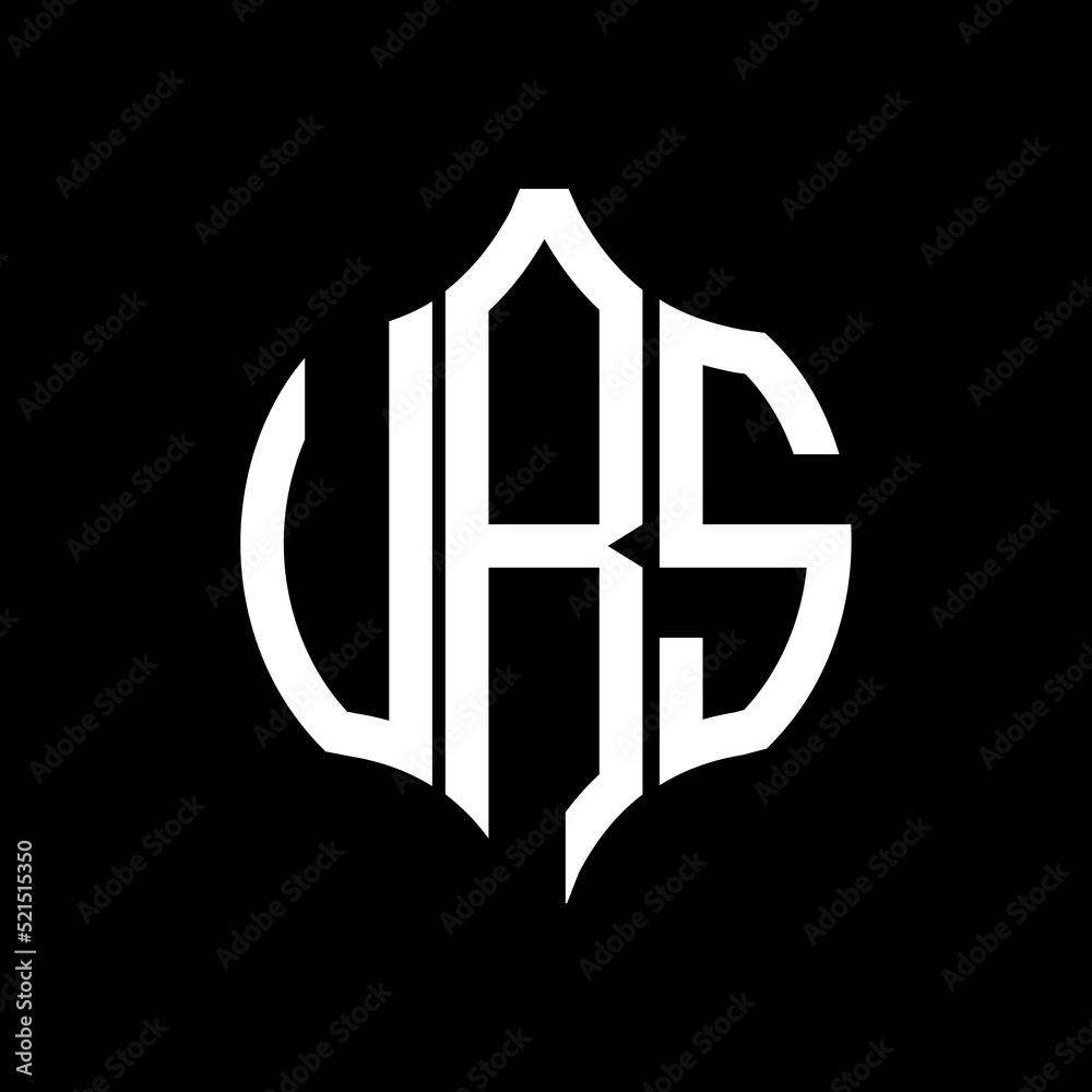 VRS letter logo. VRS best black background vector image. VRS Monogram ...