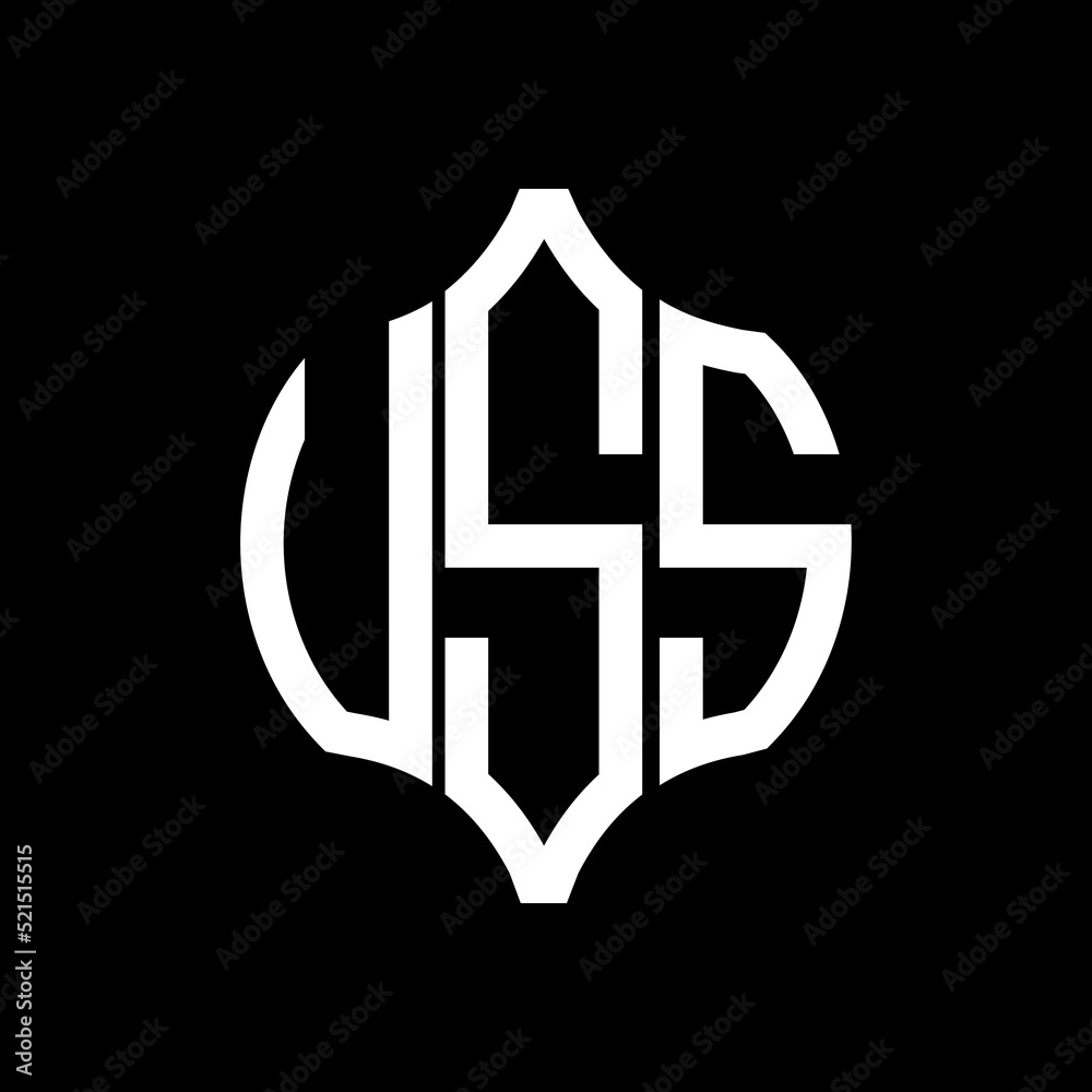 VSS letter logo. VSS best black background vector image. VSS Monogram ...