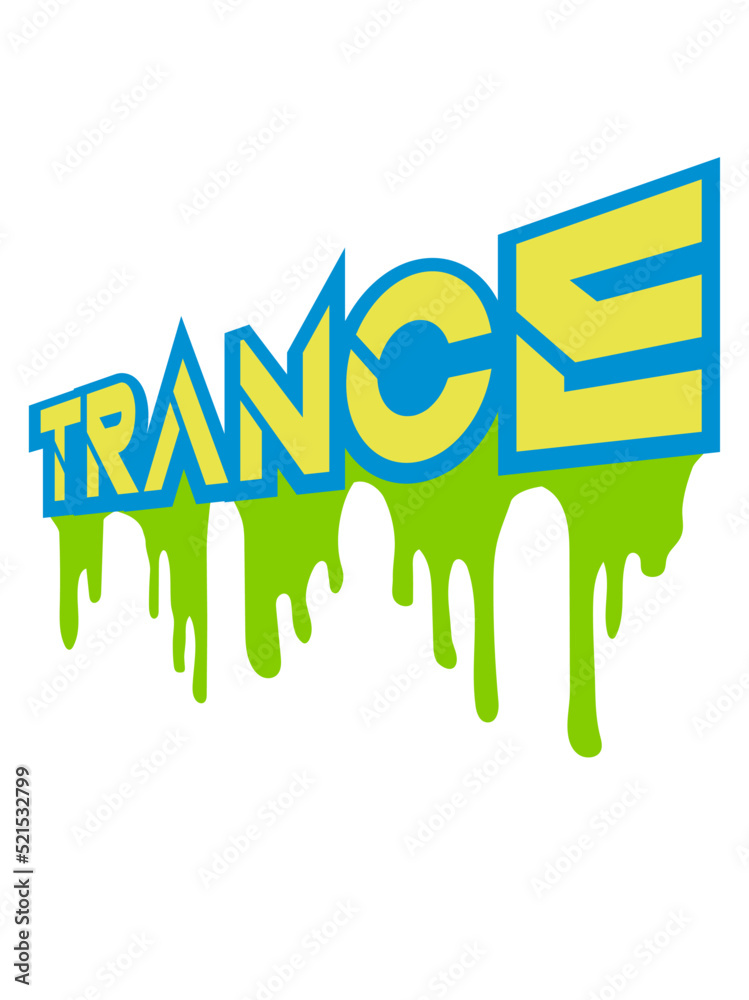 Trance Logo Club Techno Stock Vector | Adobe Stock