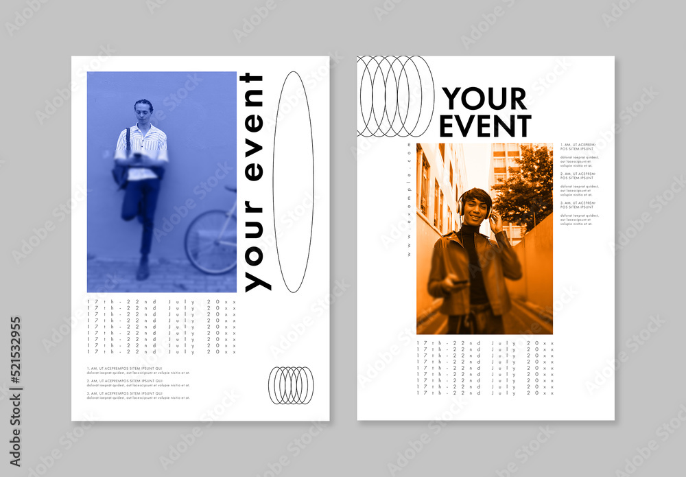 Modern Poster Layout Design Stock Template | Adobe Stock