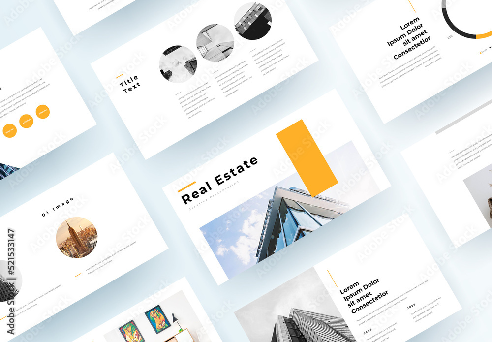 Real Estate Presentation Layout Stock Template | Adobe Stock