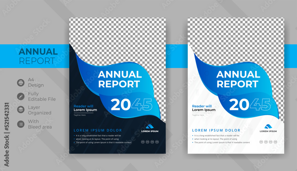 Abstract business annual report business, template layout design, cover ...