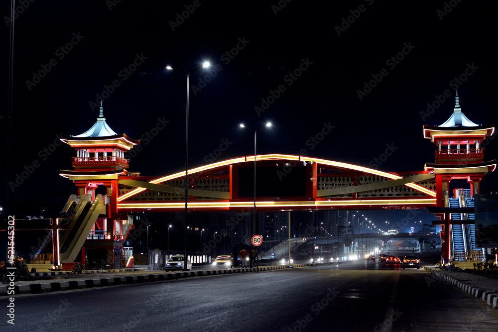 Cairo, Egypt, August 5 2022: Shinzo Abe axis patrol highway in Egypt at ...