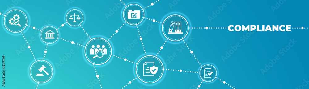 compliance icon concept: corporate mission or compliance policy or ...