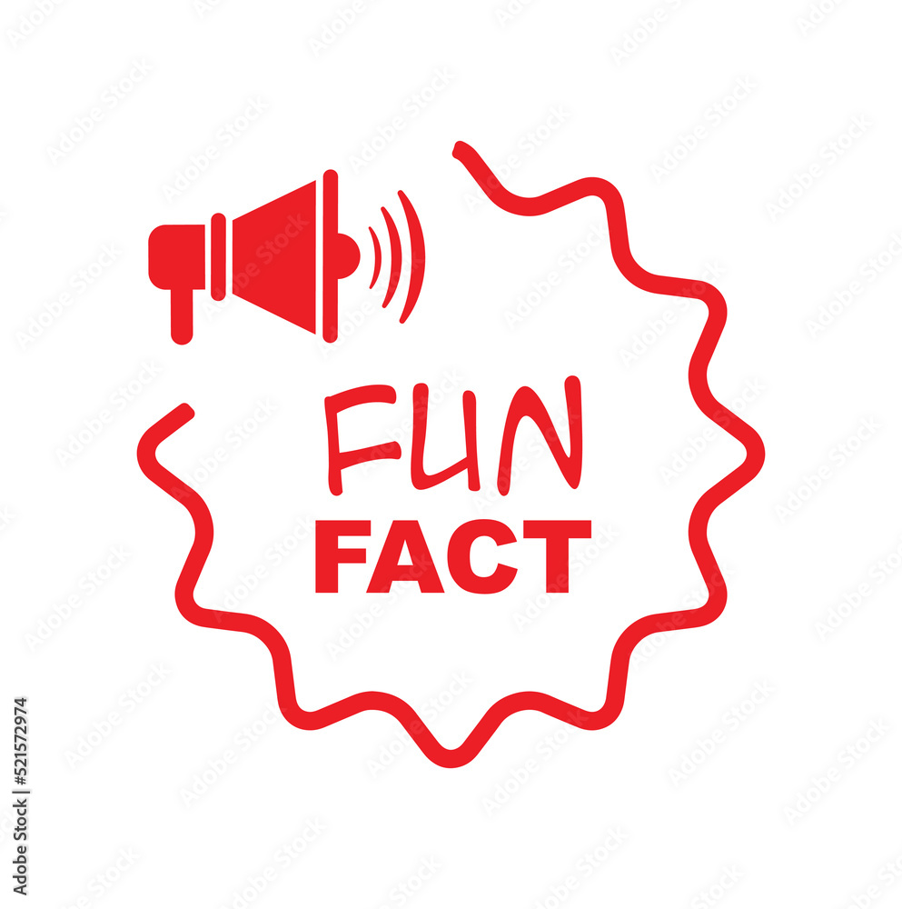 fun fact sign on white background Stock Vector | Adobe Stock