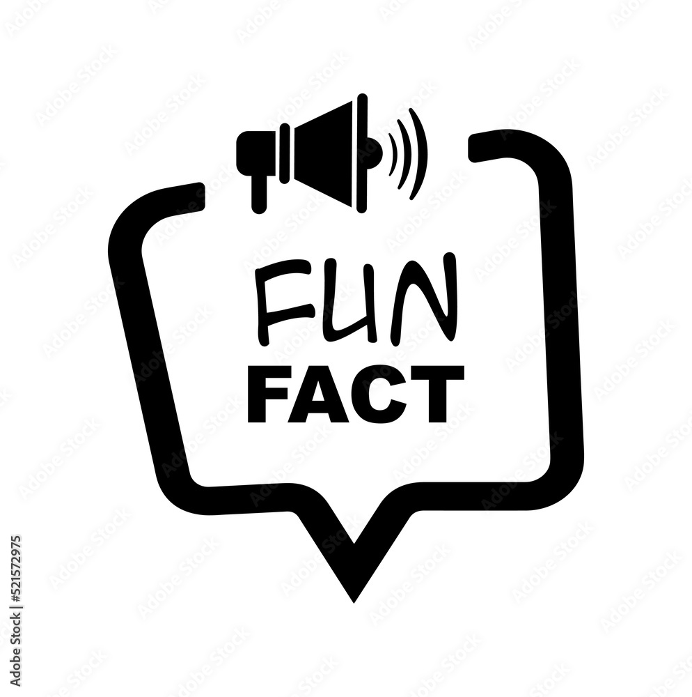 fun fact sign on white background Stock Vector | Adobe Stock
