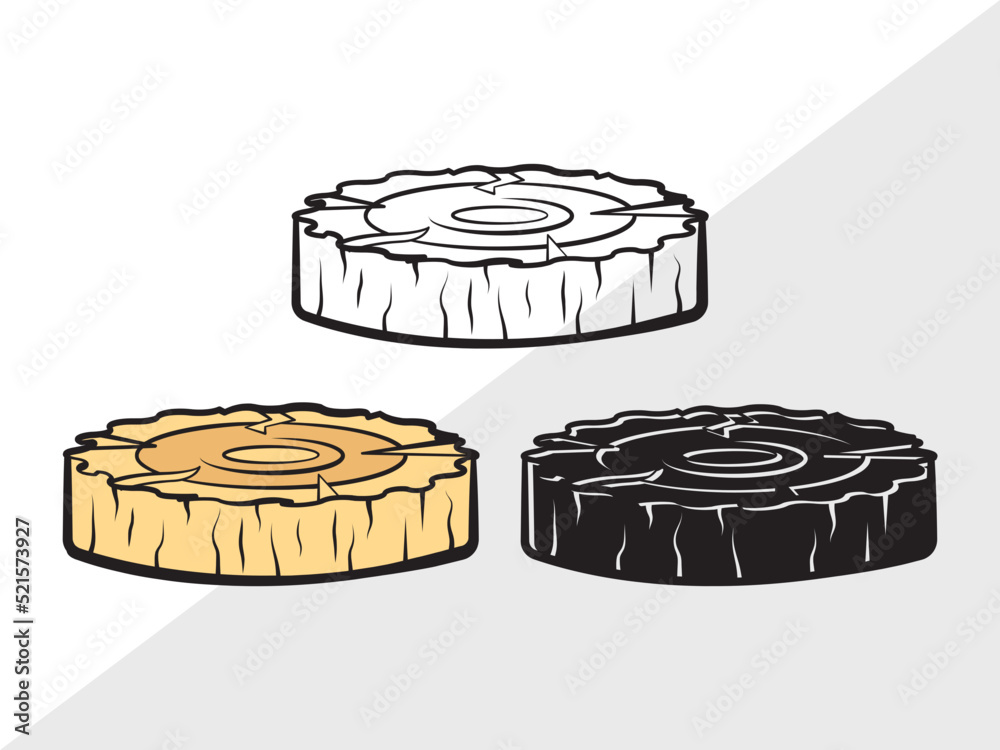 Wood Log SVG Cut File | Wood Svg | Tree log Svg | Tree Rings Svg | Growth Rings Svg | Wood Log ...