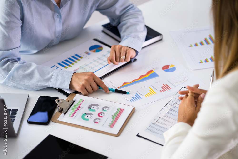 Business Chart Paperwork. Financial Document Stock Photo | Adobe Stock