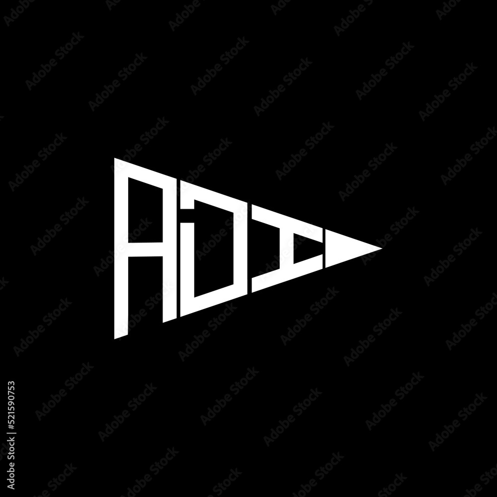 ADI letter initial creative logo design template vector illustration ...