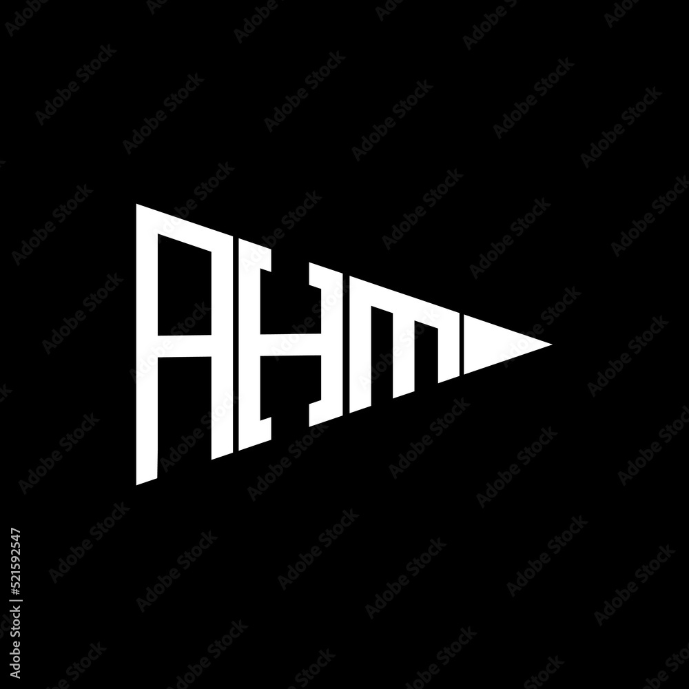 AHM letter initial creative logo design template vector illustration ...