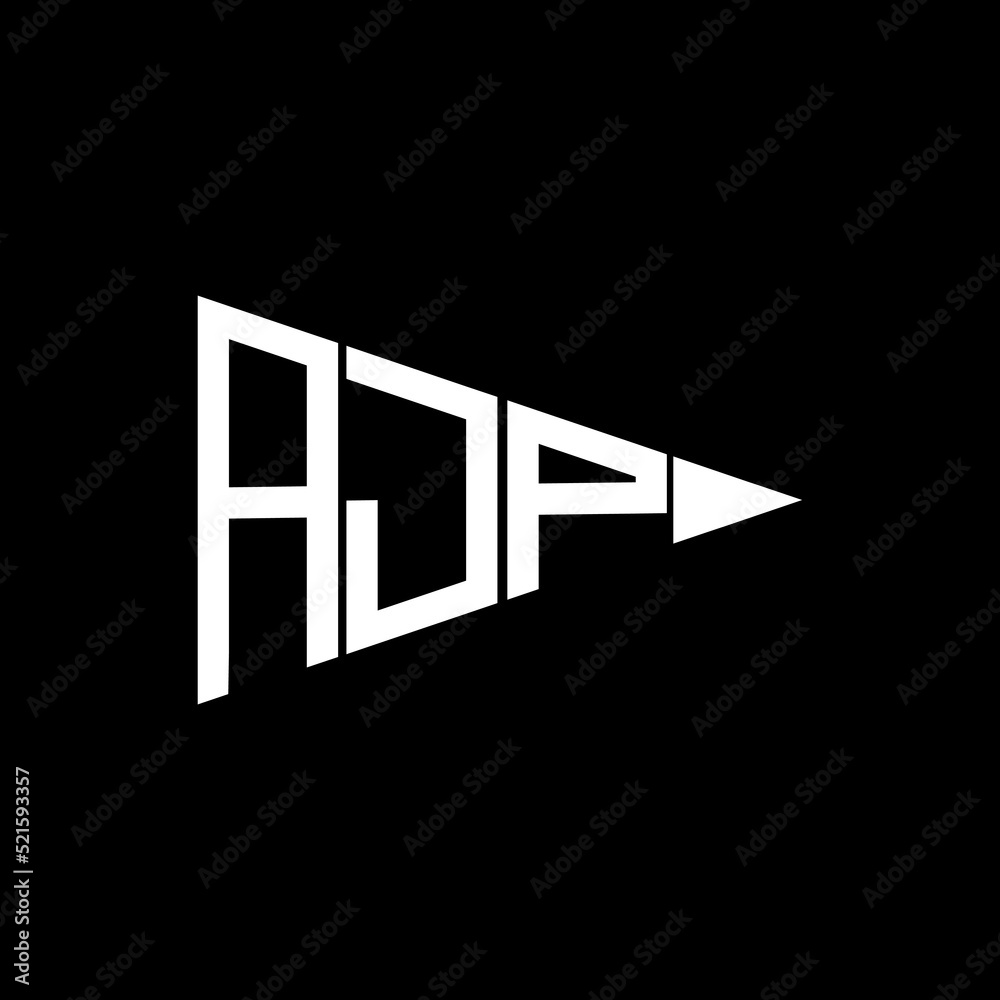 AJP letter initial creative logo design template vector illustration ...