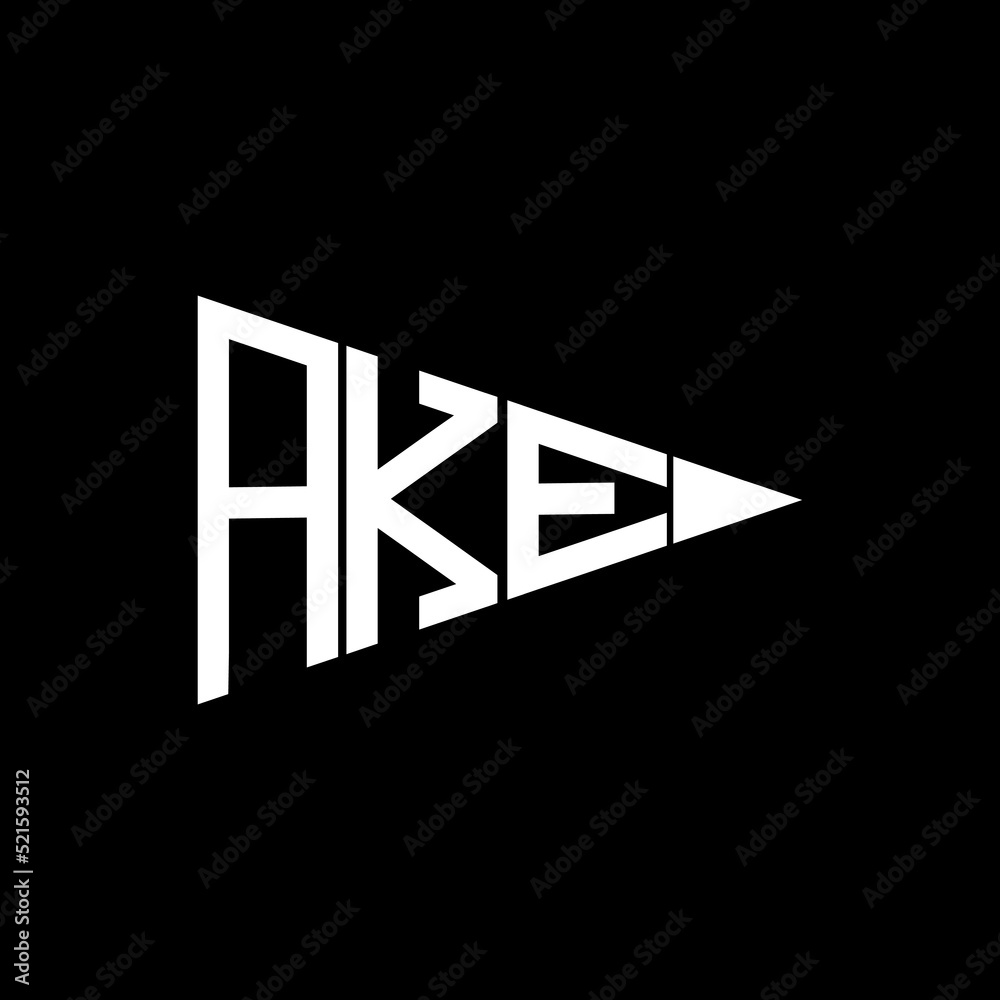 Vetor do Stock: AKE letter initial creative logo design template vector ...