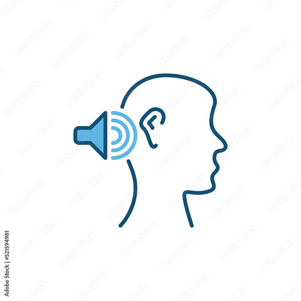 Noise Pollution vector concept modern icon or sign Stock Vector | Adobe ...