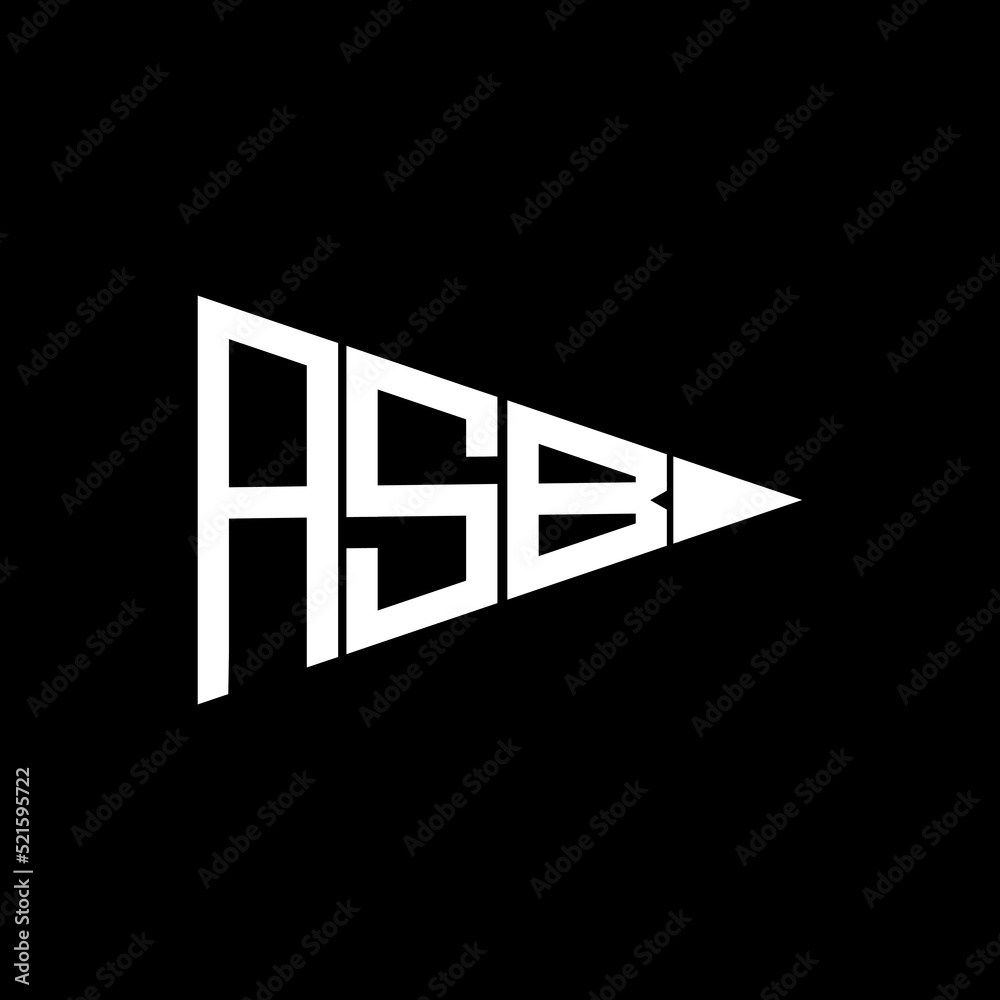 Vecteur Stock ASB letter initial creative logo design template vector ...