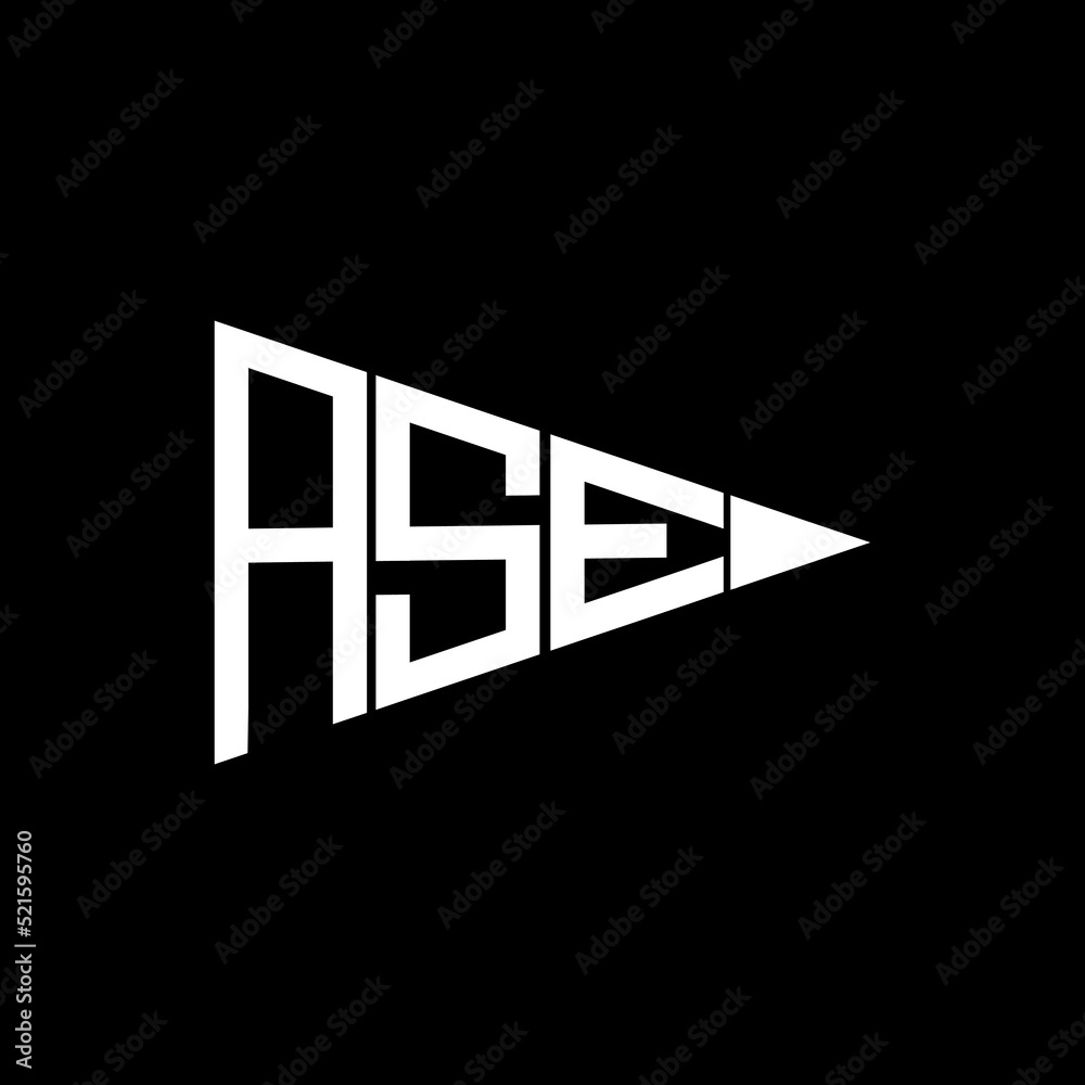 ASE letter initial creative logo design template vector illustration ...