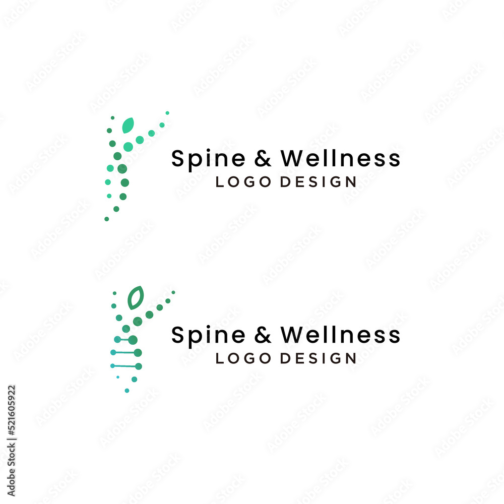 spine wellness DNA logo design vector template.spiral genetic icon ...