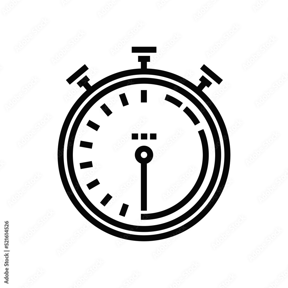Speed clock icon vector png isolated on white background. Easily ...