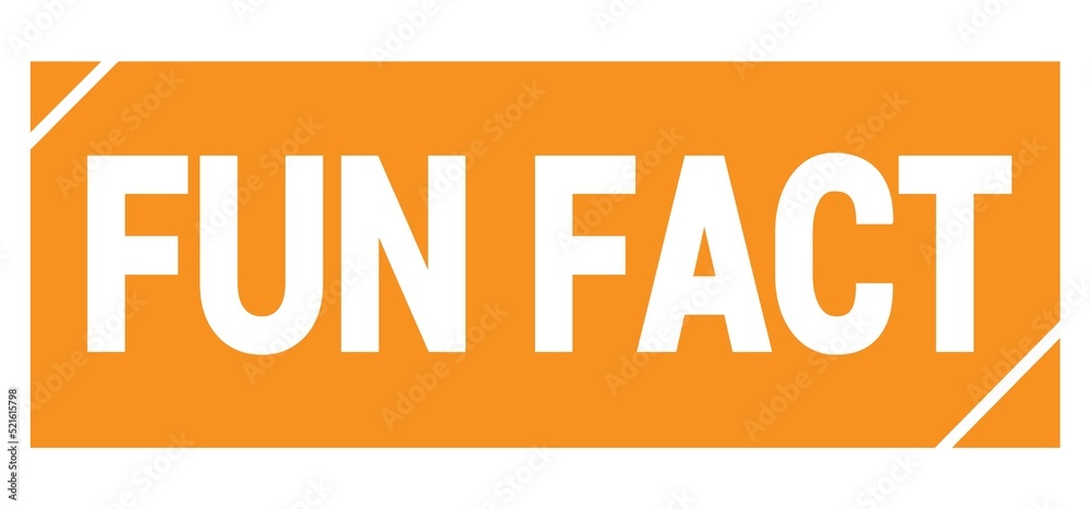 FUN FACT text written on orange stamp sign. Stock Illustration | Adobe ...