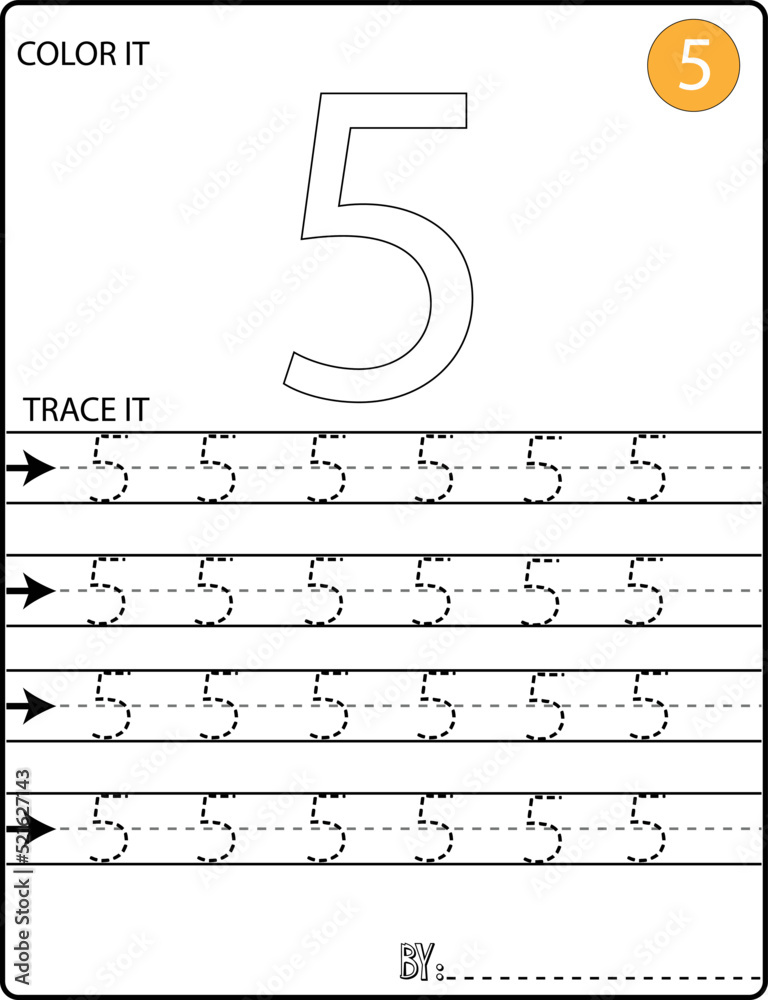handwriting Numbers tracing pages for writing numbers Learning numbers ...