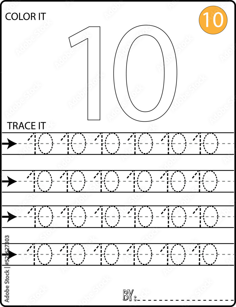 handwriting Numbers tracing pages for writing numbers Learning numbers ...