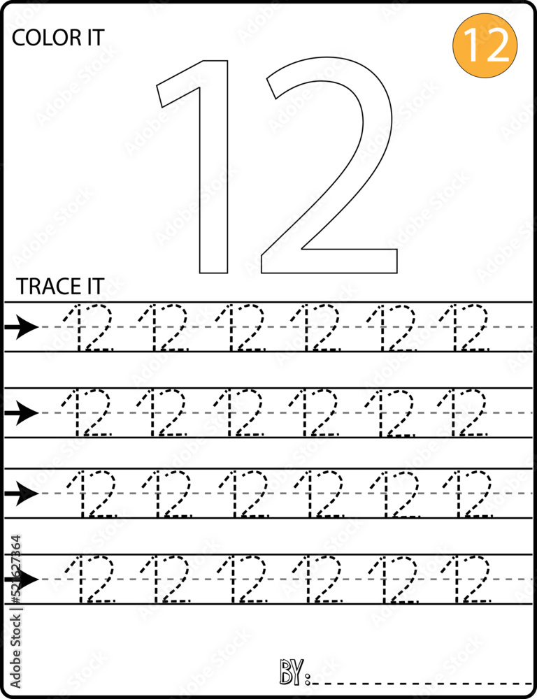 handwriting Numbers tracing pages for writing numbers Learning numbers ...