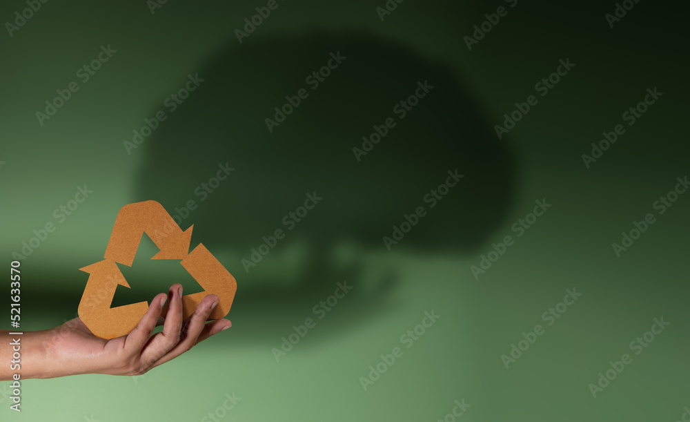 World Earth Day, Recycling and ESG Concept. Green Energy, Renewable and ...