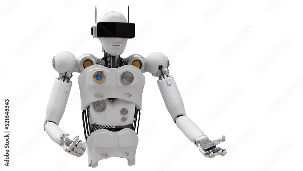 Robot metaverse VR avatar reality game virtual reality of people ...