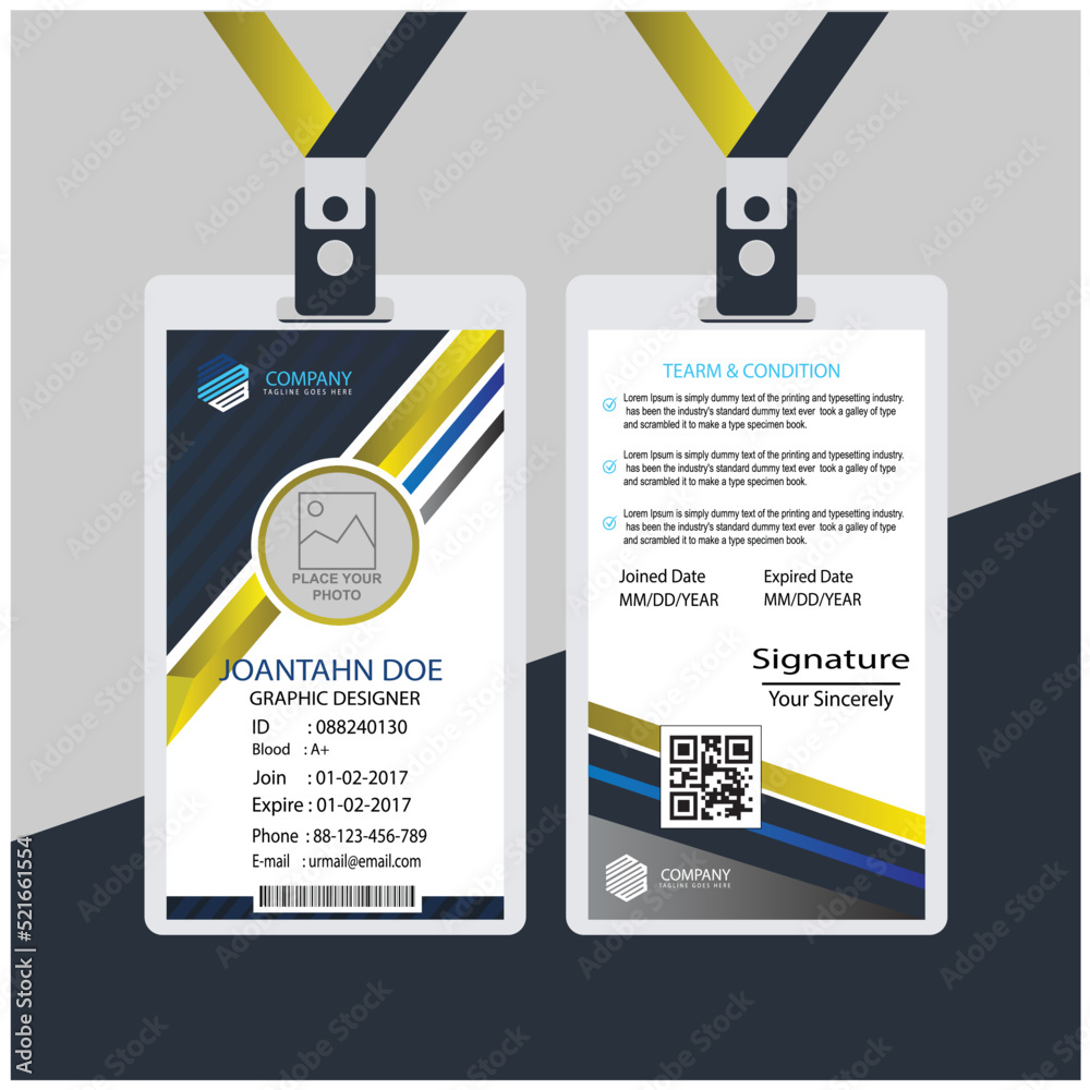 Print ready Id Card, Business Id Card, best id card design ... Print ready Id Card, Business Id Card, best id card design ...