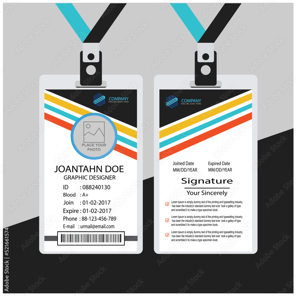 Print ready Id Card, Business Id Card, best id card design ... Print ready Id Card, Business Id Card, best id card design ...