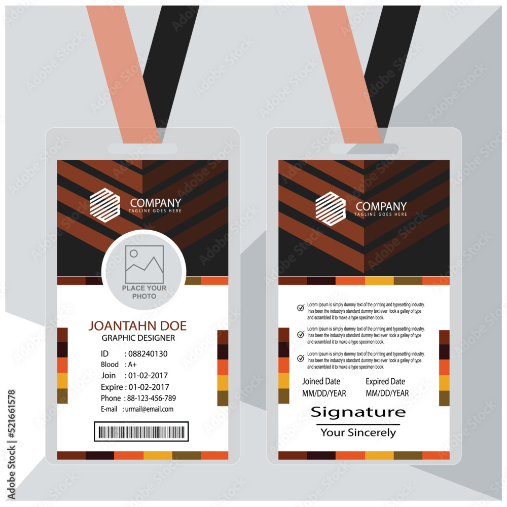 Print ready Id Card, Business Id Card, best id card design ...