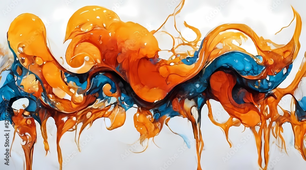 Liquid Abstract Painting wallpaper illustration Stock Illustration ...