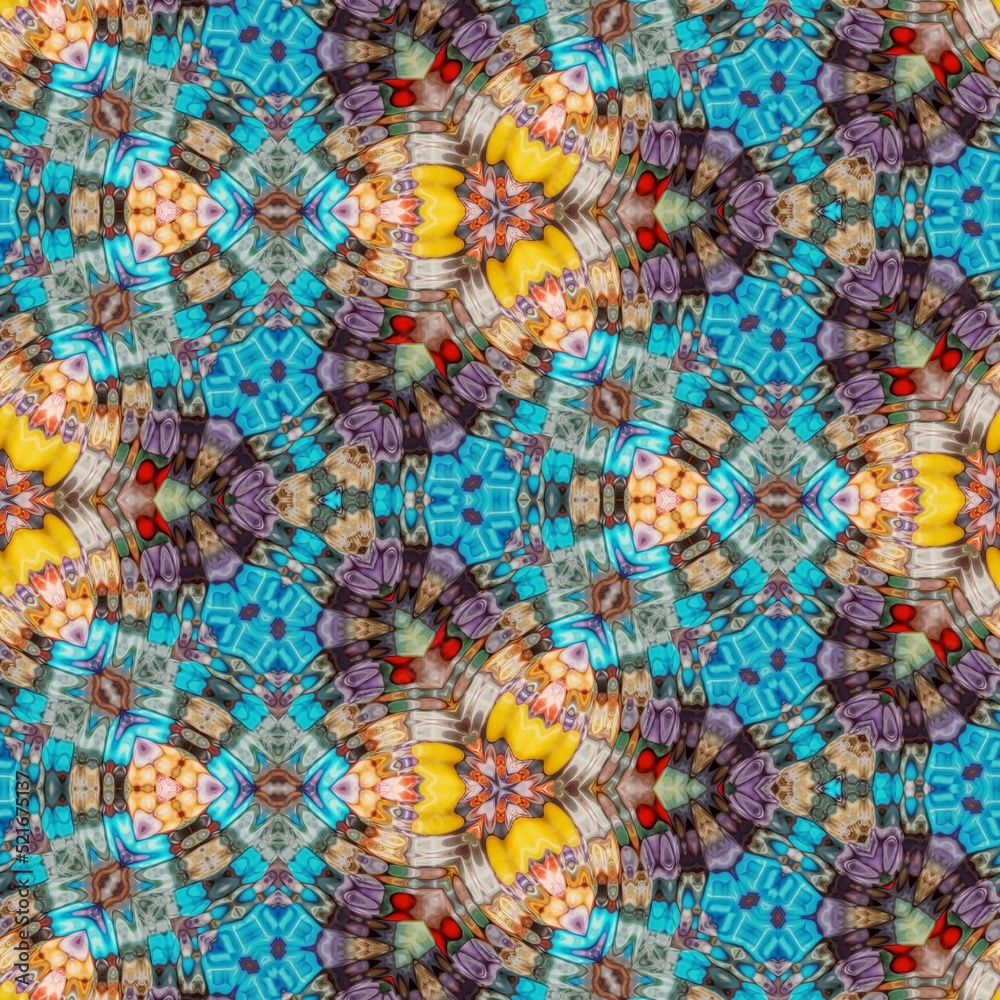 Mystical pattern design for the background. 3d illustration art for ...