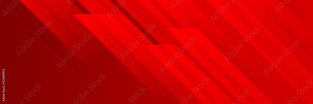 Abstract red banner background design template vector illustration with ...