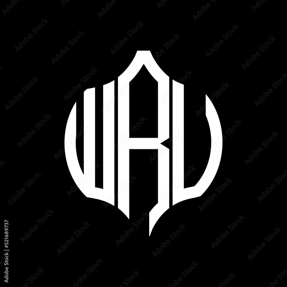 WRV letter logo. WRV best black background vector image. WRV Monogram ...