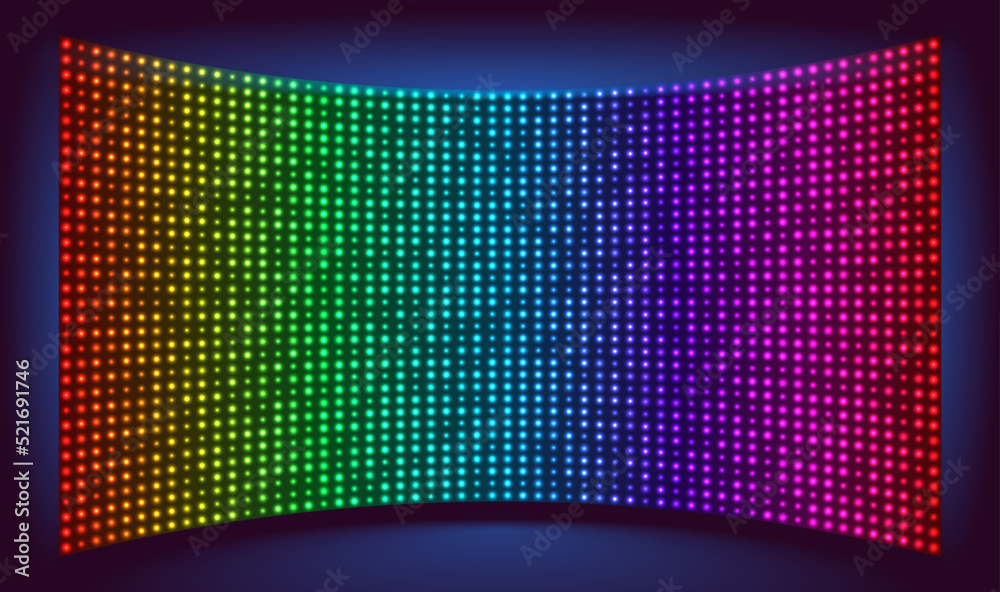 Vector Led screen. Television texture. Pixel background. Lcd monitor ...