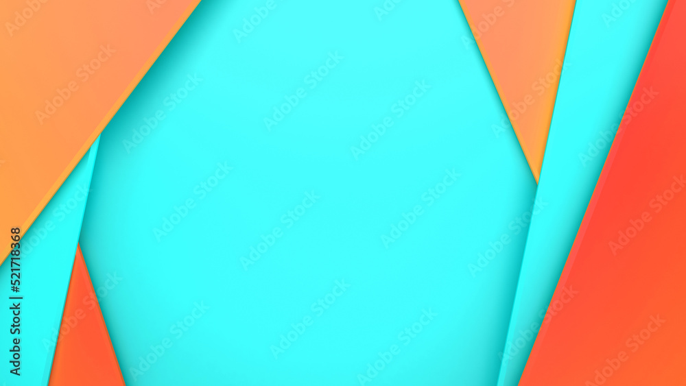 colorful 3d render abstract background. random geometric 3d shapes with ...