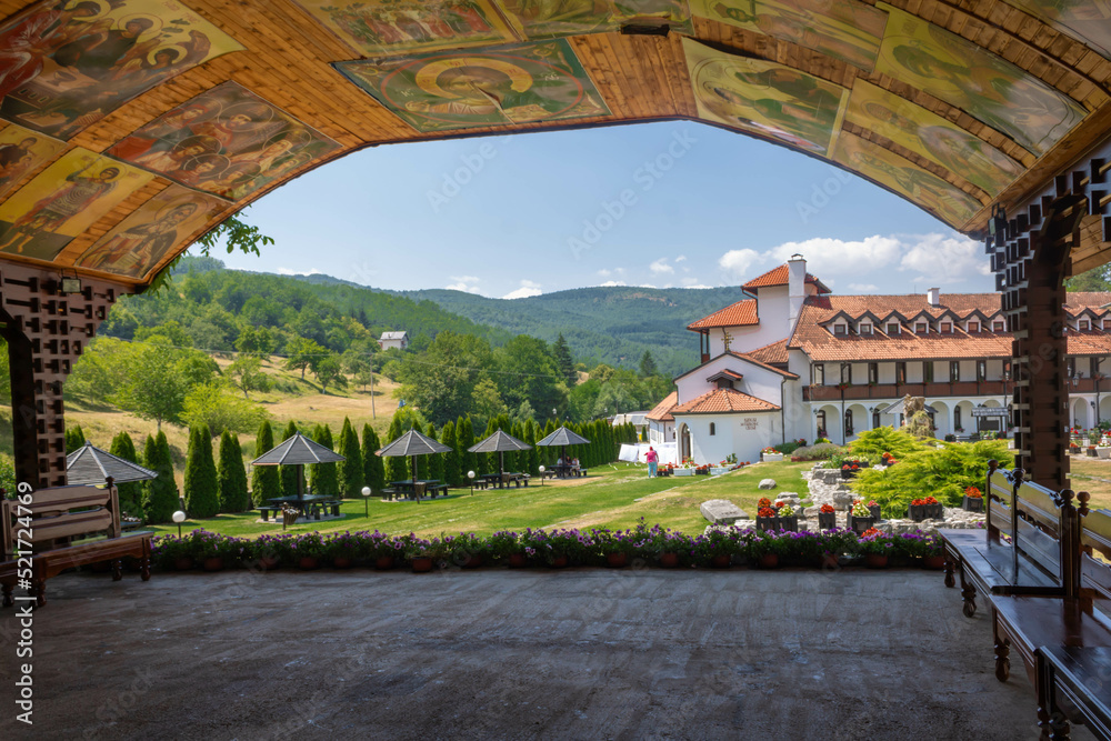 Prijepolje, Serbia - July 25th 2022: Milieseva Monastery safeguards ...