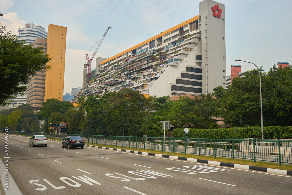SINGAPORE - CIRCA NOVEMBER, 2015: Singapore urban landscape at daytime ...