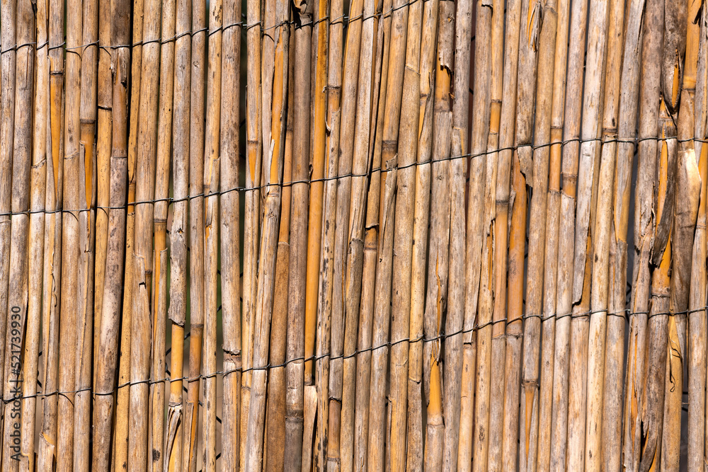Old reed texture wallpaper background. Woven straw texture. Stock Photo ...