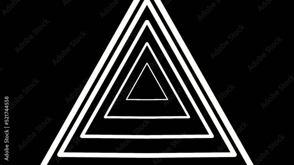 triangle infinite loop tunnel animation. Animated backgrounds for music ...