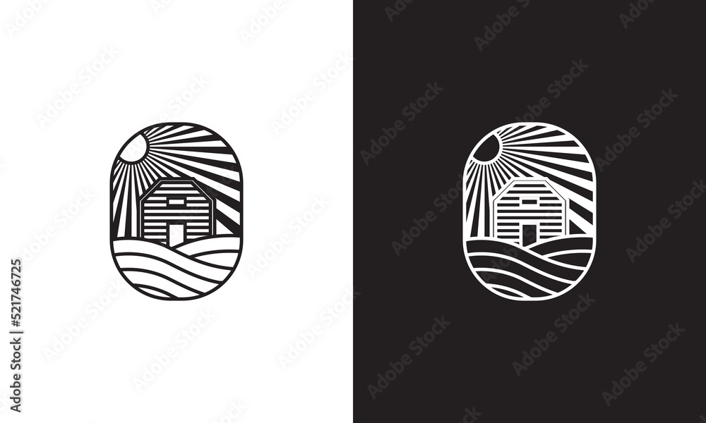 BunkHouse Logo, unique logo, black and white logo, premium elegant logo ...