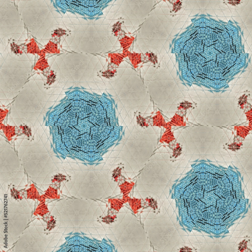 Mystical pattern design for the background. 3d illustration art for ...