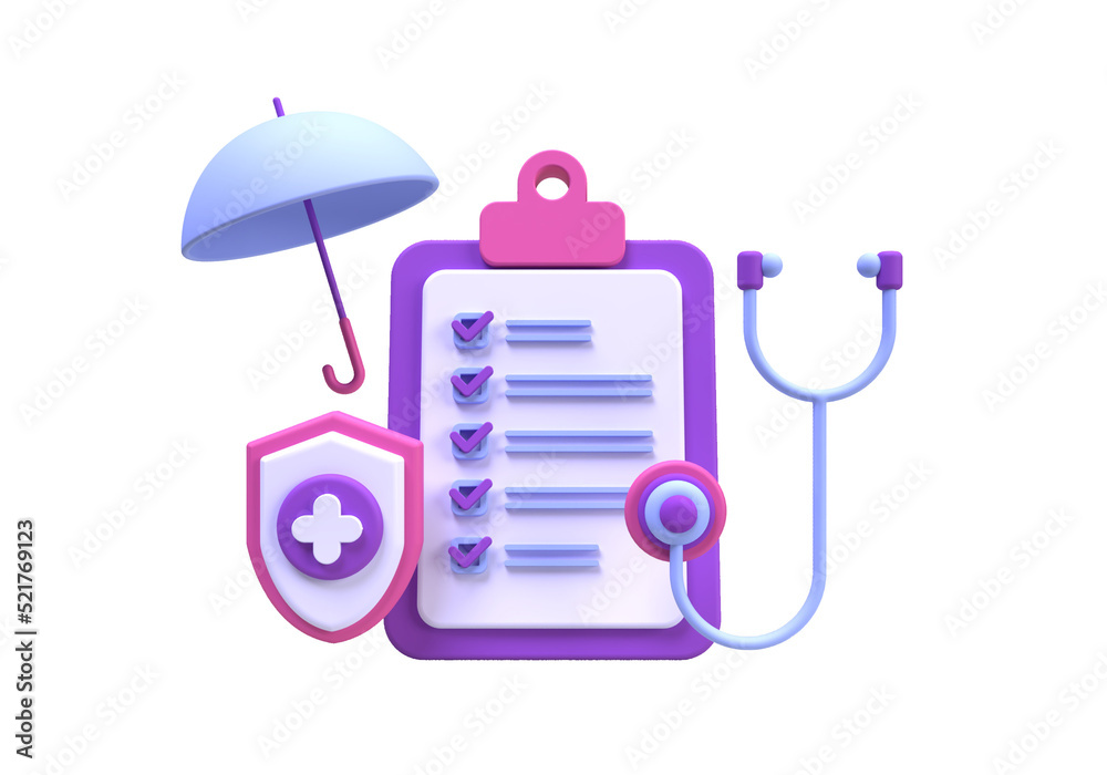 Health insurance concept illustration Landing page template for ...