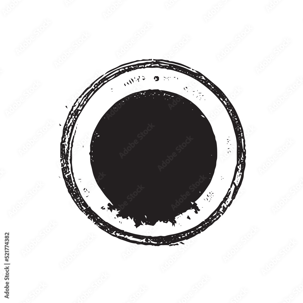 rubber stamp black and white illustration Stock Vector | Adobe Stock