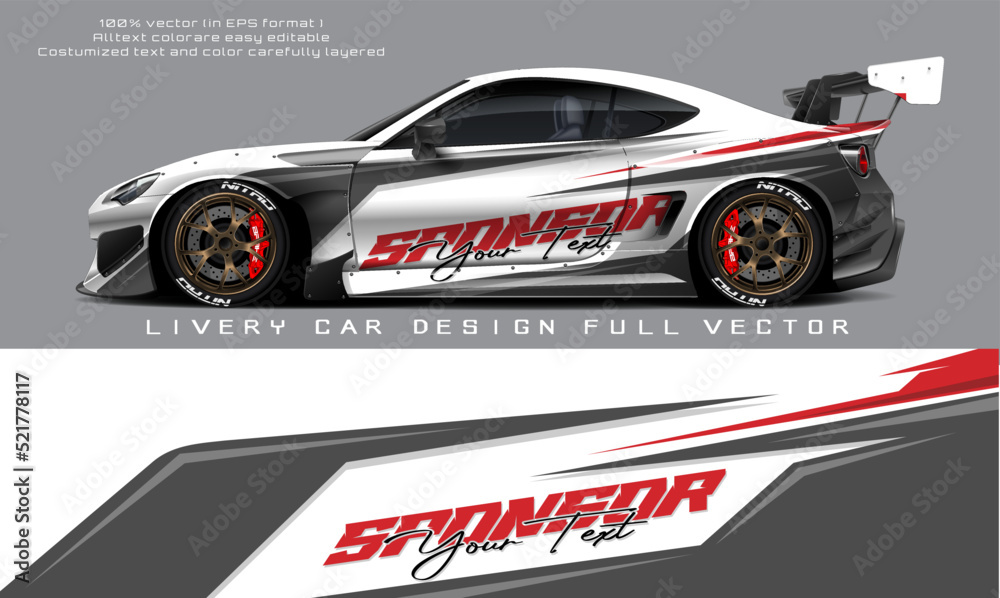 car livery graphic vector. abstract grunge background design for ...