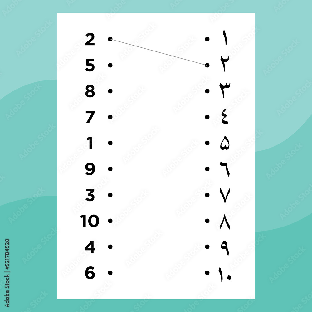 Arabic Numbers 1 100 Chart