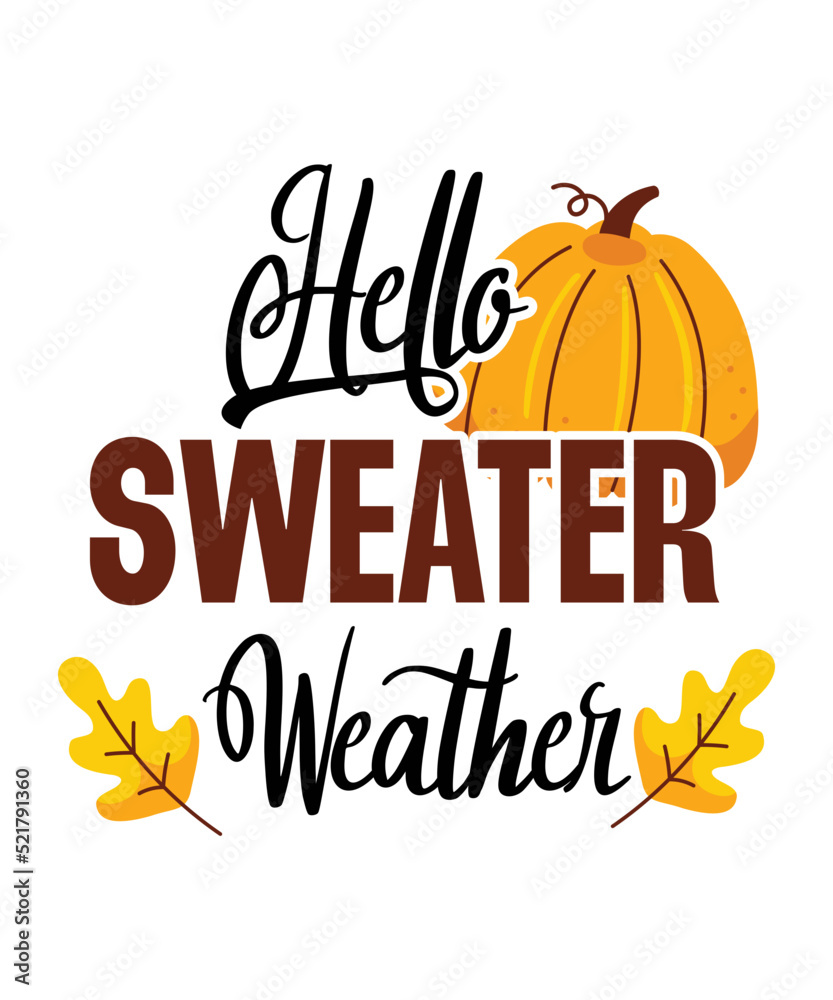 Vetor do Stock: Fall svg, Happy fall svg, Fall svg bundle, Autumn svg ...